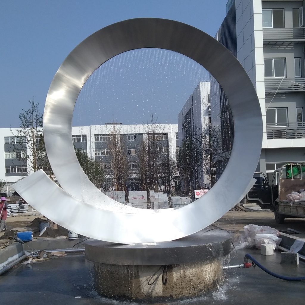 Modern Landscape Art Design Stainless Steel Garden Sculpture